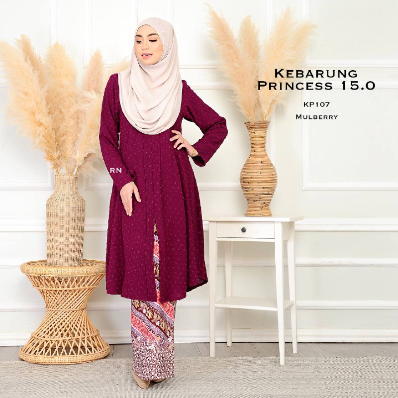 Kebarung Princess Kebaya Labuh Muslimah Longgar Kebarung Tunang Nikah ...