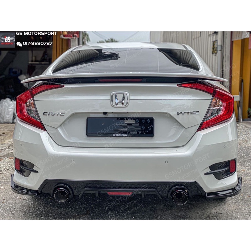 Honda Civic FC Rear Bumper Diffuser 2016-2021 | Shopee Malaysia