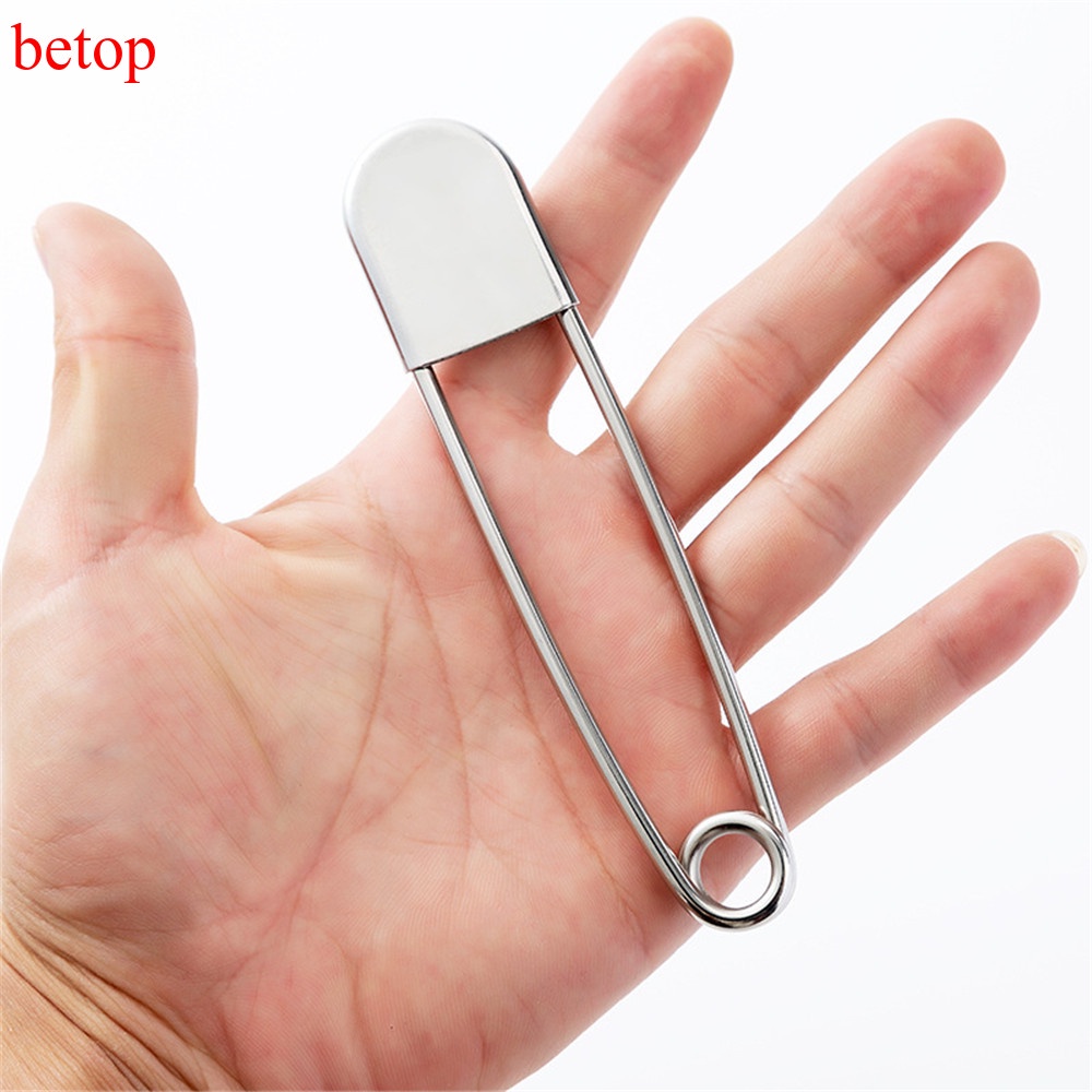 2pcs Safety Pins DIY Sewing Tools Accessory Large Stainless Steel Clasp ...