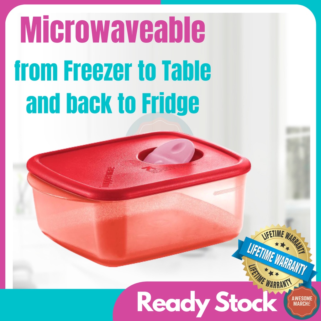 Tupperware Freezer to Microwave Food Container 1L / 800ml Rock N Serve ...