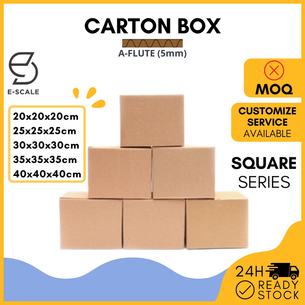 [Square Series] Carton Box Paper Box Packaging Box Parcel Box 快递箱 Kotak ...