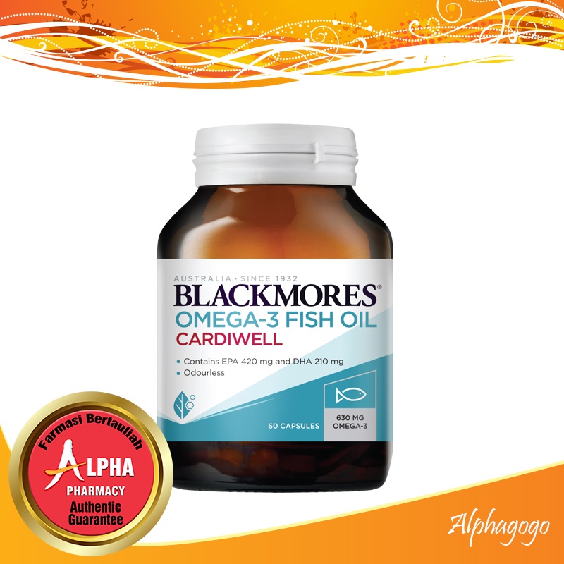 Blackmores Omega-3 Fish Oil Cardiwell (60 Capsules) | Shopee Malaysia