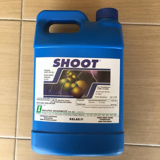 4L Shoot HERBICIDE/RACUN RUMPAI/杀草剂 | Shopee Malaysia