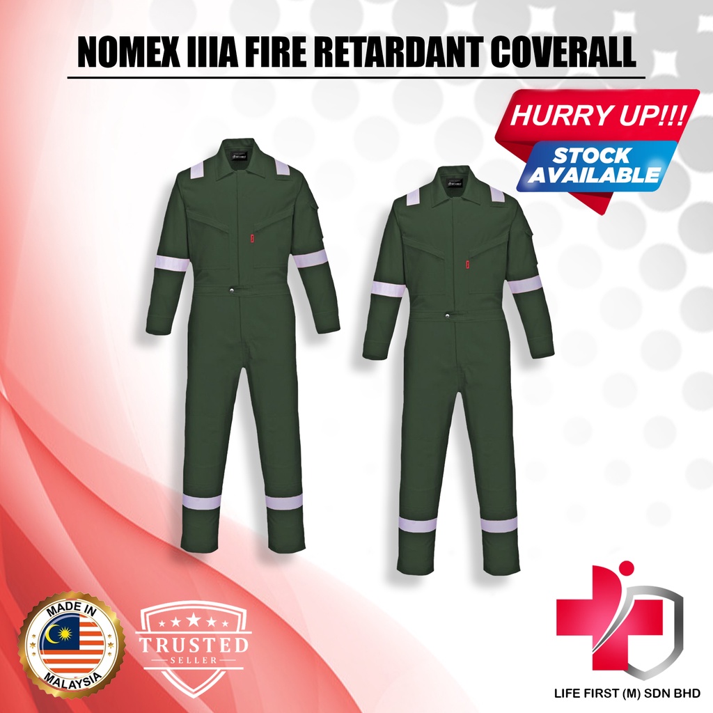 NOMEX IIIA FIRE RETARDANT COVERALL | Shopee Malaysia