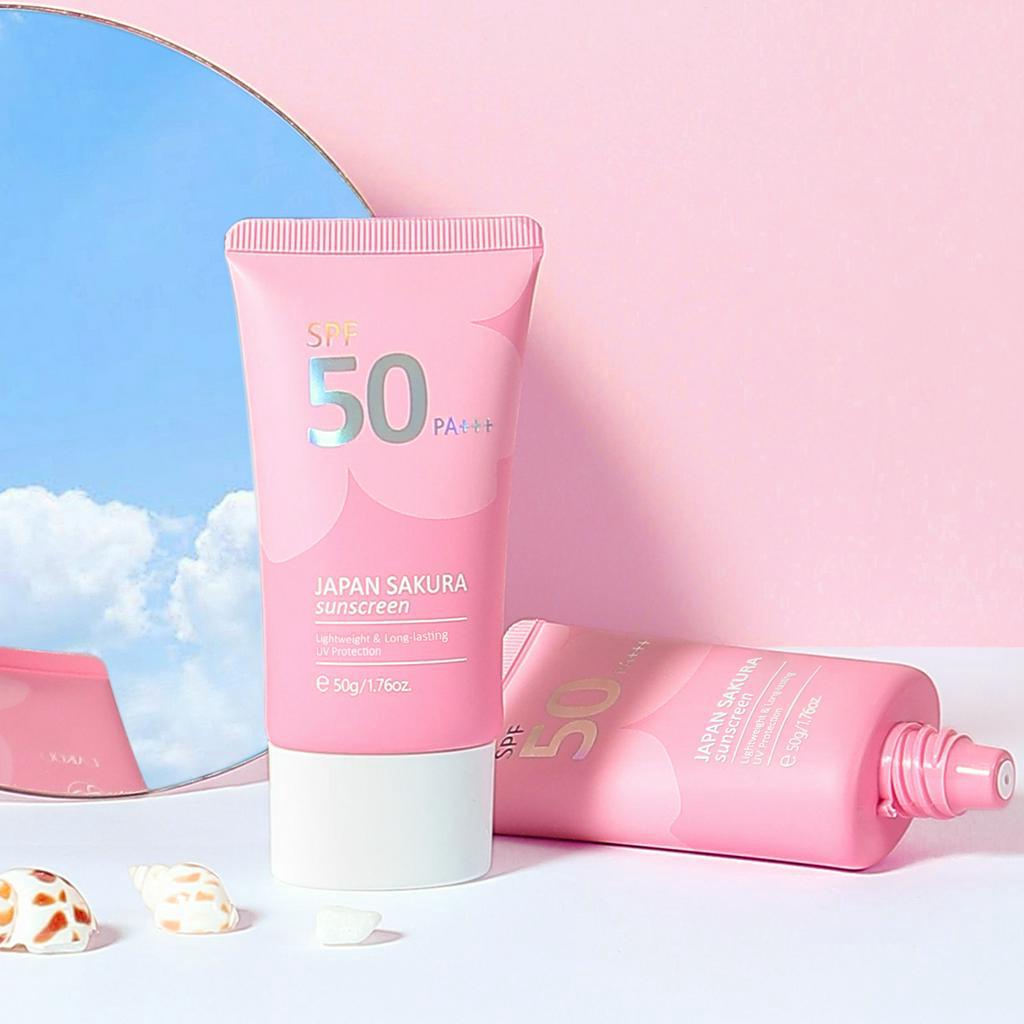 LAIKOU JAPAN Sakura Sunscreen Whitening SPF 50 PA+++ UV Protector 50g ...