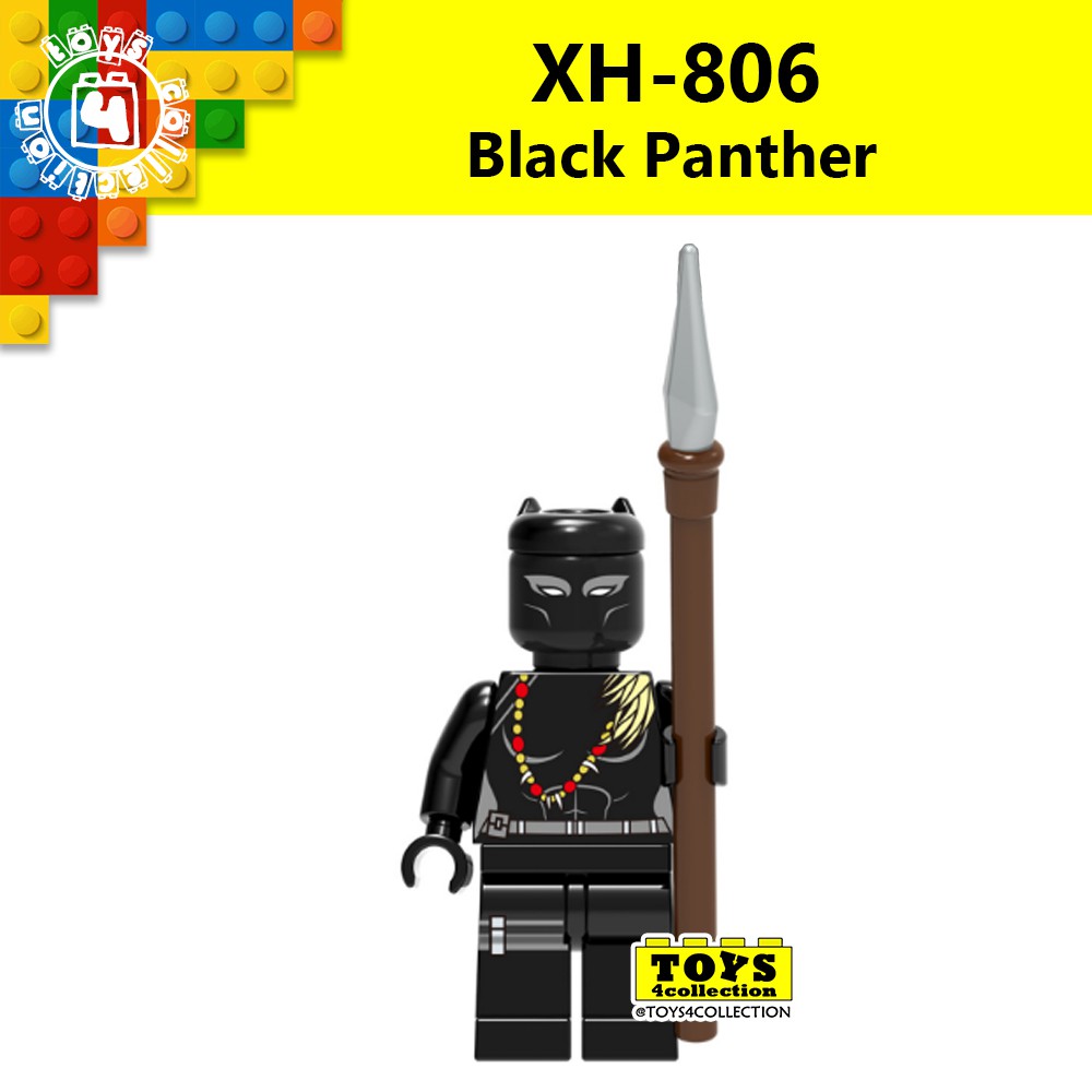 XINH 806 Wakanda Black Panther Minifigures Block Compatible Blocks ...