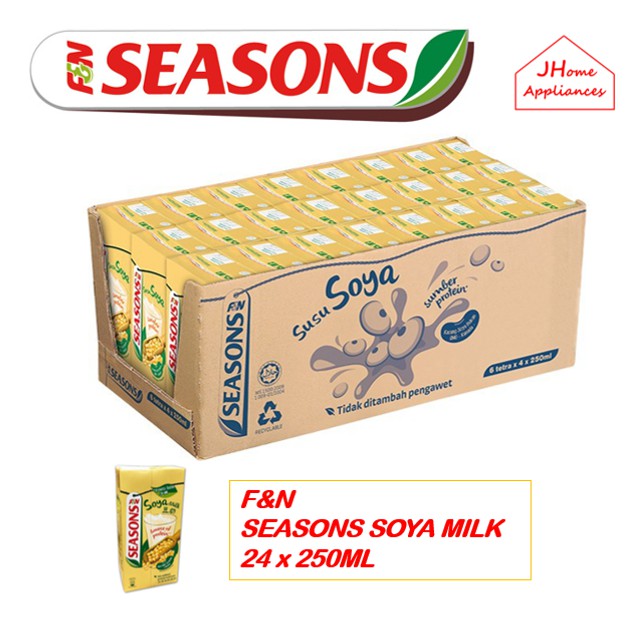 F&N Seasons Soya Bean Milk (24 x 250ml) (1 Carton) | Shopee Malaysia