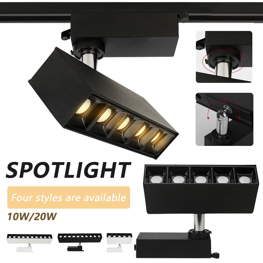 1 Year Warrantly-10/20W LED Track Light Warm Light Spotlight Ceiling ...
