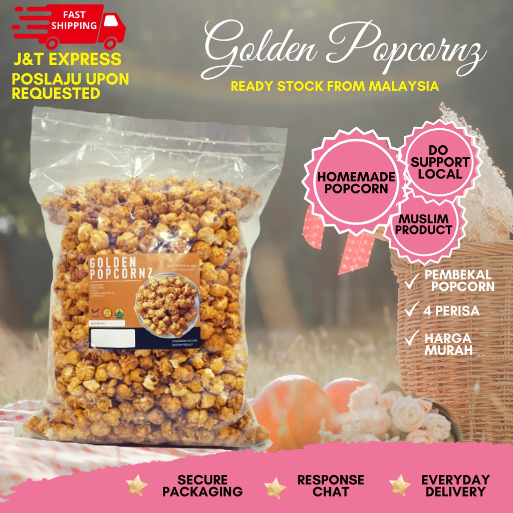 💥READY STOCK💥Popcorn Berperisa Caramel dan Coklat (Plastik)/Popcorn ...