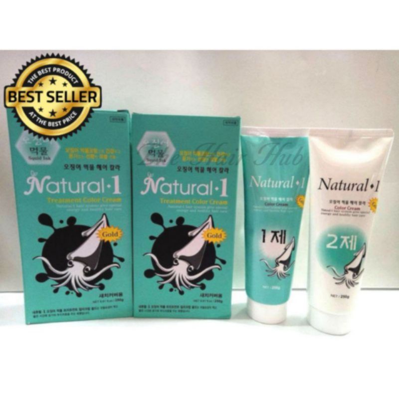 Natural 1 Treatment Hair Color Cream 250g x 2 | Shopee Malaysia