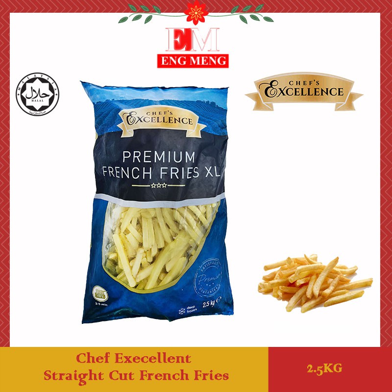 Chef Excellence Striaght Cut French Fries 2.5KG | Shopee Malaysia