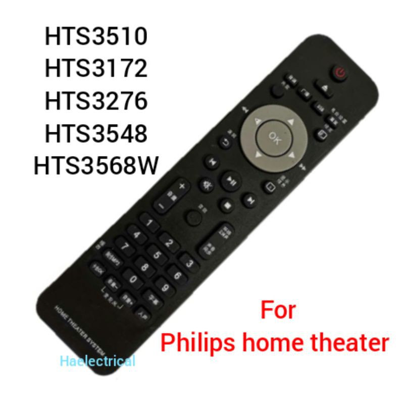 home theater remote control for philips HTS3510 HTS3172 HTS3276 HTS3548 ...