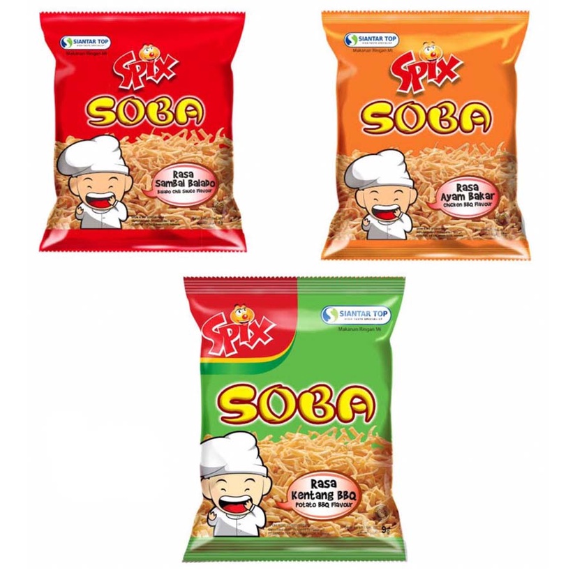 Soba Spix Balado Sambal Flavor Noodles / Roast Chicken / BBQ Potato 10 ...