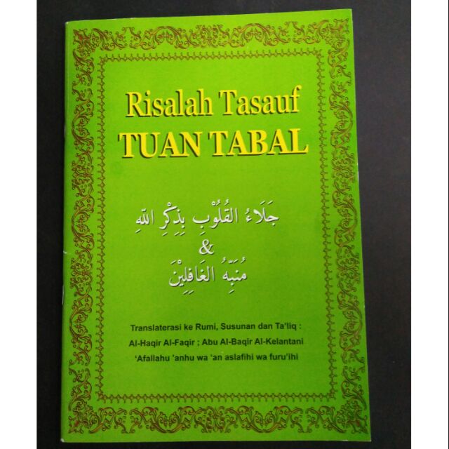 kitab Risalah tasawuf tuan tabal menghimpukan dua karya tasawuf ...