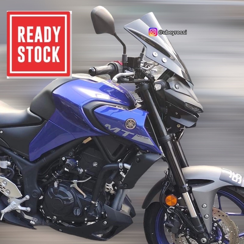 YAMAHA MT25 MT-25 WINDSHIELD WINDSCREEN VISOR MT15 XJ6 FZ FZ1 FZ6 MT ...