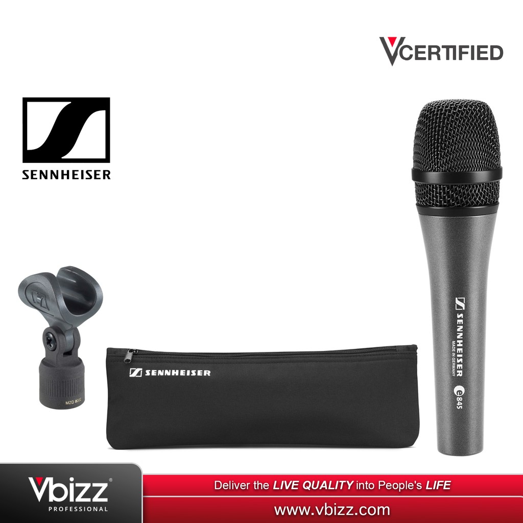 SENNHEISER E845 Supercardioid Dynamic Handheld Dynamic Microphone (E 845) | Shopee Malaysia