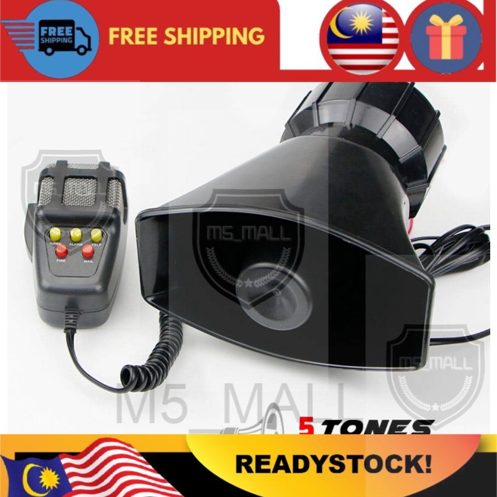 "READYSTOCK" Ready StockUniversal Talking Siren Speaker Horn 5 Sound ...