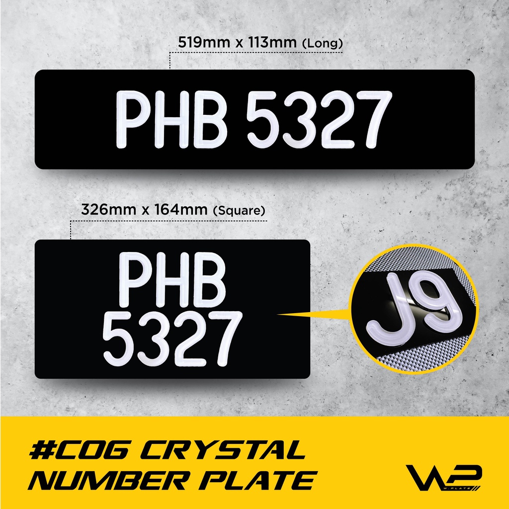 #C06_RL62 CRYSTAL NUMBER PLATE / ACRYLIC FONTS / CRYSTAL NOMBOR PLAT ...