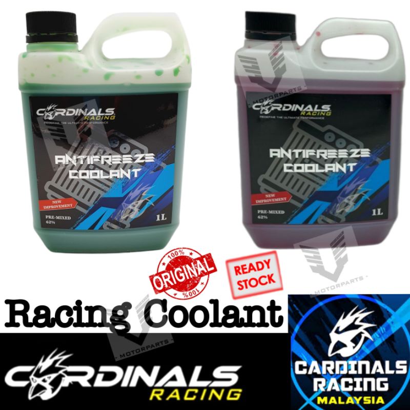 Cardinals Racing Radiator Coolant Premix Green/Red Anti Freeze Radiator ...