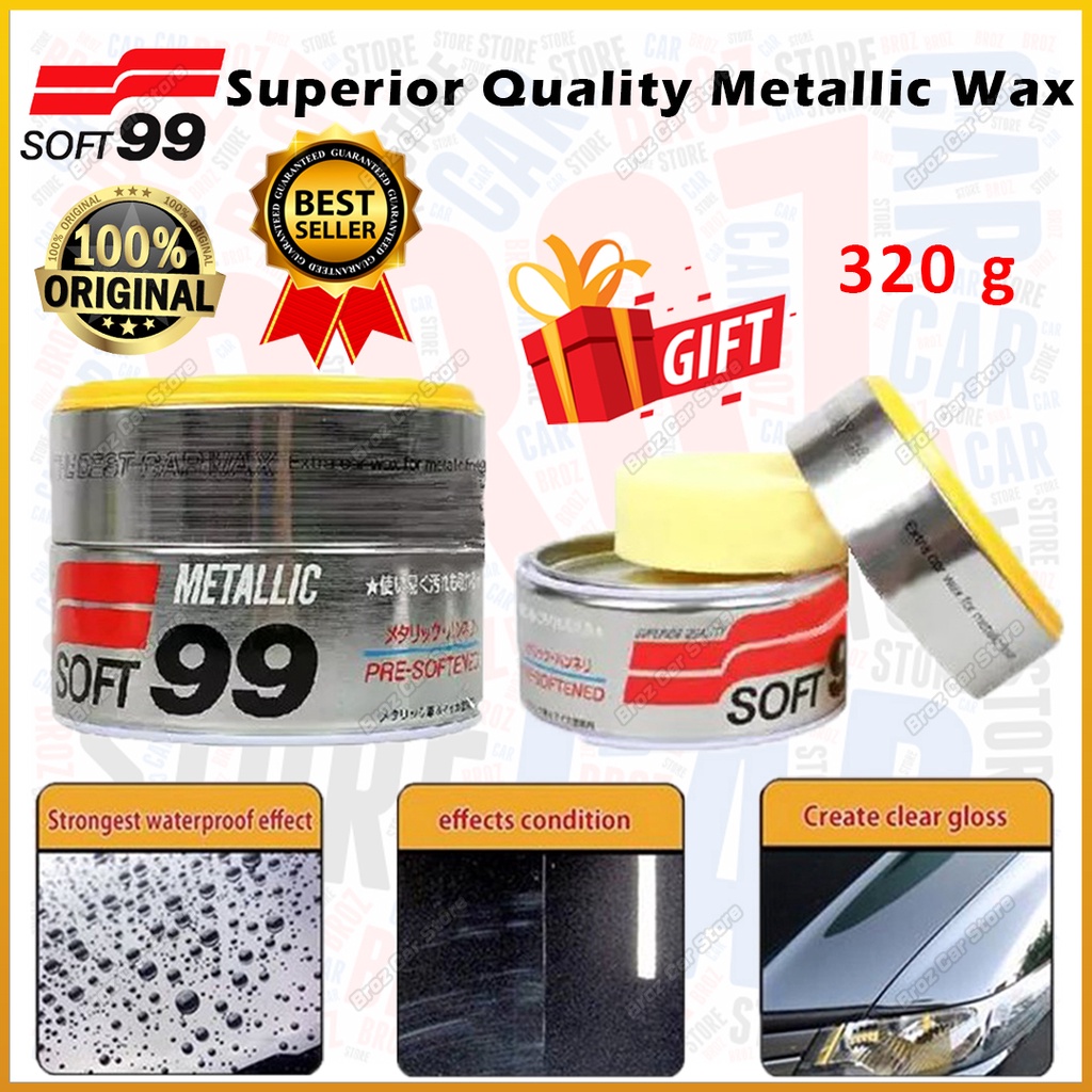 FREE GIFT 100% Original Soft 99 Soft99 Superior Quality Metallic Wax Made in Japan Car Care For ...