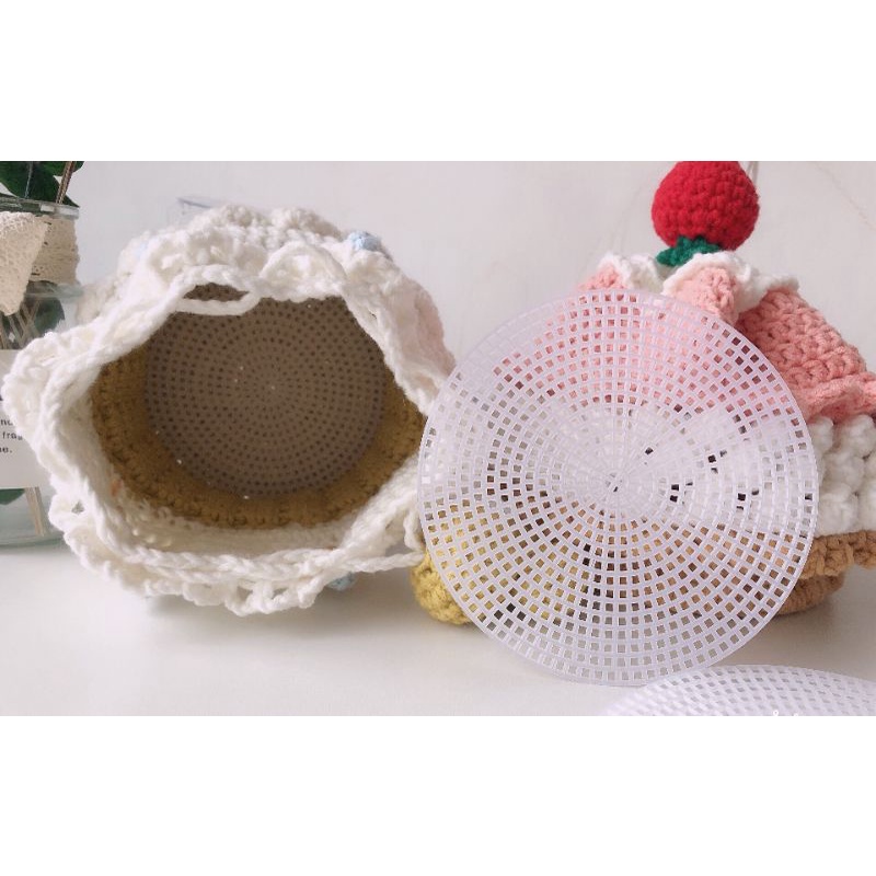 Round Plastic Grid Sheet (Accessory for DIY Bag) 包包底定型网格片DIY手工配件 ...