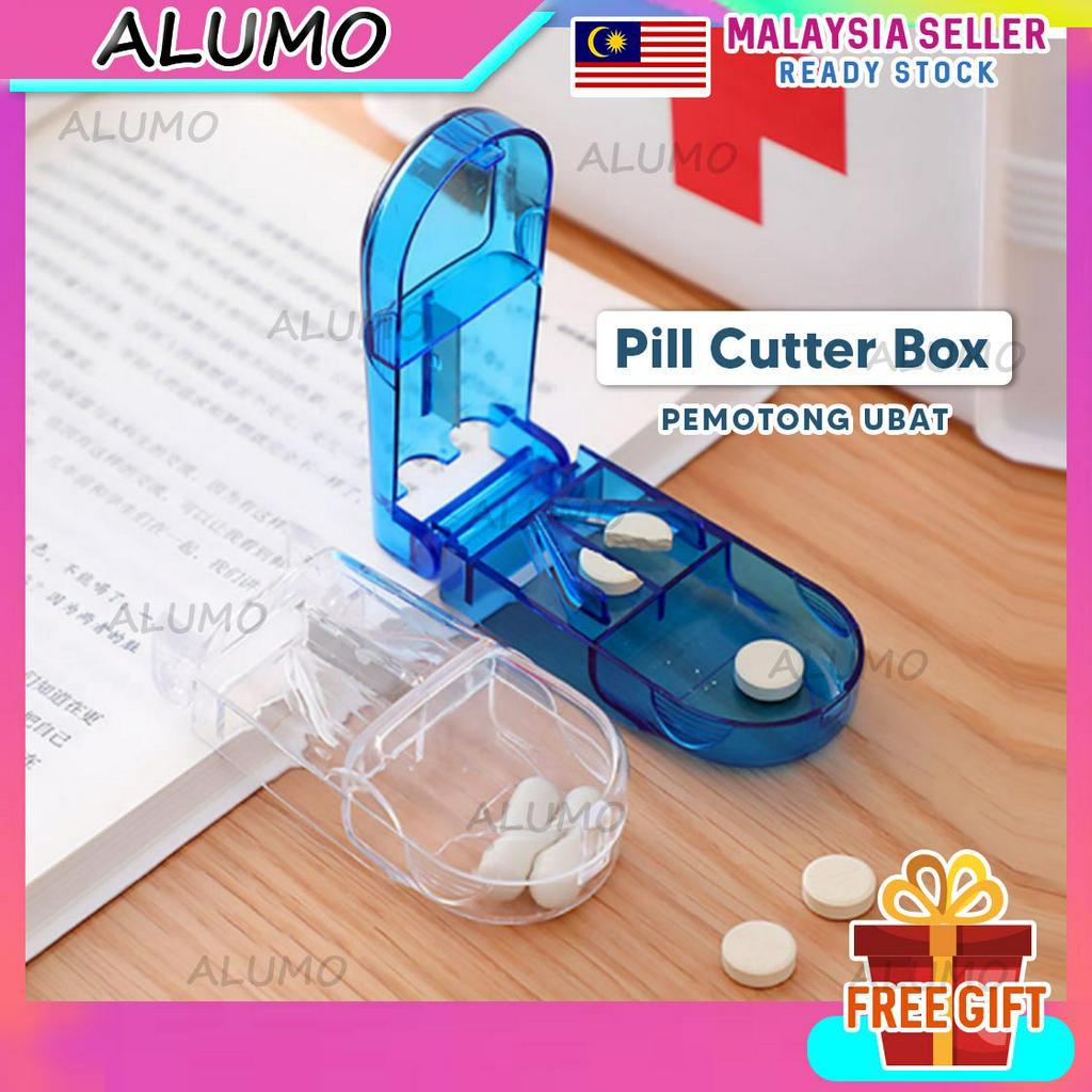 Medicine Cutter Pill Cutter Box Tablet Splitter Case / Pemotong Ubat ...