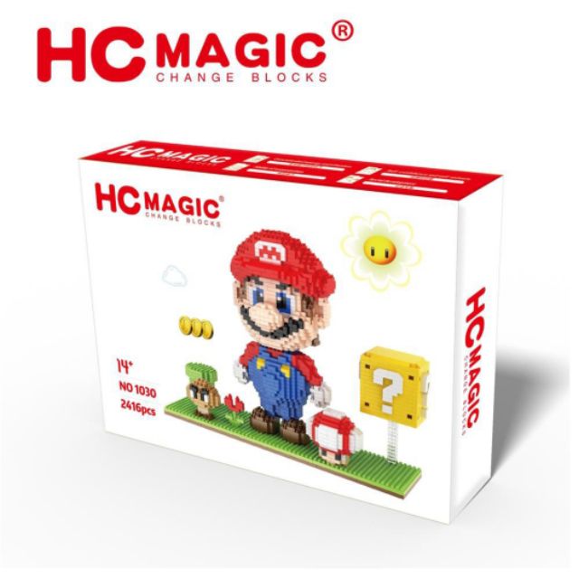 HC MAGIC CHANGED NANO BLOCK MARIO WITH CHANCE BOX (1030-DB) | Shopee ...