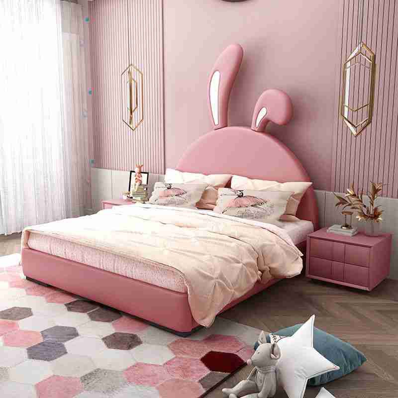 [PRE ORDER] Kids Bed Boys Ear Rabbit Cartoon Bed Children's Bed Solid ...