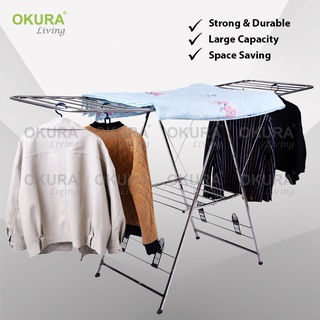OKURA Stainless Steel Butterfly Drying Rack Outdoor Foldable Clothes ...