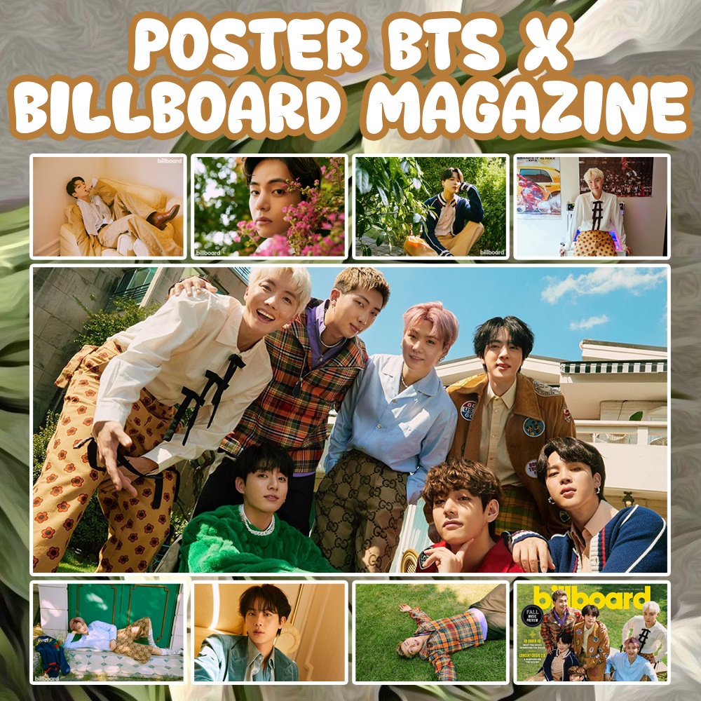 Bts BILLBOARD MAGAZINE Poster 2021 | Kpop Poster A4 A5 A6 (Part A ...