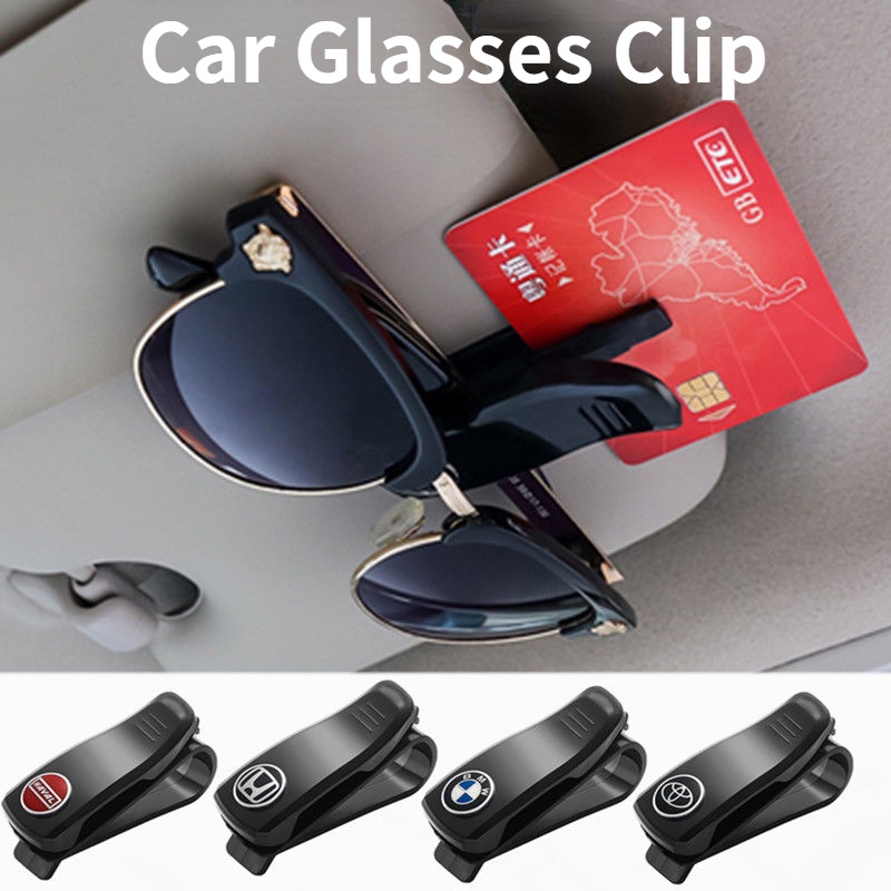 Car Glasses Clip Multi-function Vehicle With Sunglass Clip Sun Visor ...