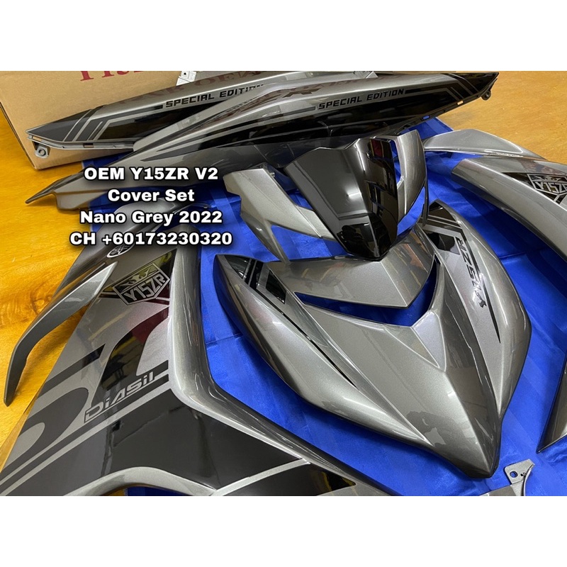 OEM Y15ZR V2 V1 Cover Set Nano Grey 2022 Limited Edition | Shopee Malaysia