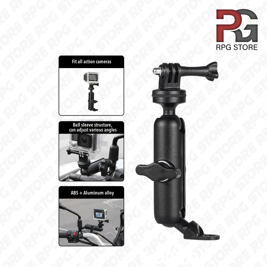 (READY STOCK) - Ball Head Motorcycle Side Mirror Mount | Shopee Malaysia