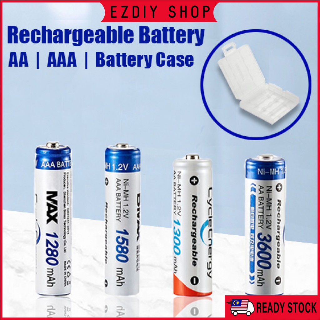 Rechargeable Battery 1.2V Ni-MH AA AAA Battery BMAX AA Battery Plastic ...