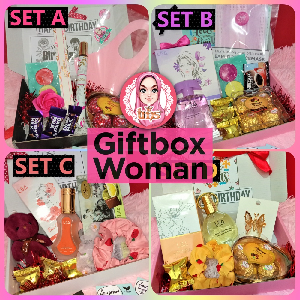 FREE GIFT 🎉💕 Girl Woman GIFT BOX Birthday Gift Handmade Bajet Termurah ...