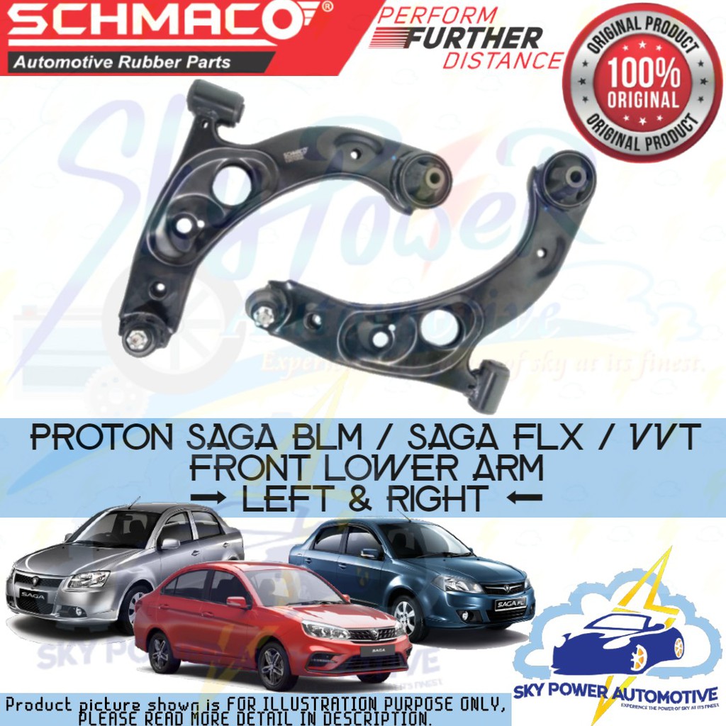 PROTON SAGA BLM / FLX / VVT SCHMACO LOWER ARM (FRONT LEFT & RIGHT ...