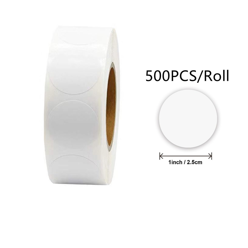 Blank Adhesive Sticker Round Sticker Transparent PVC Sealing Sticker ...