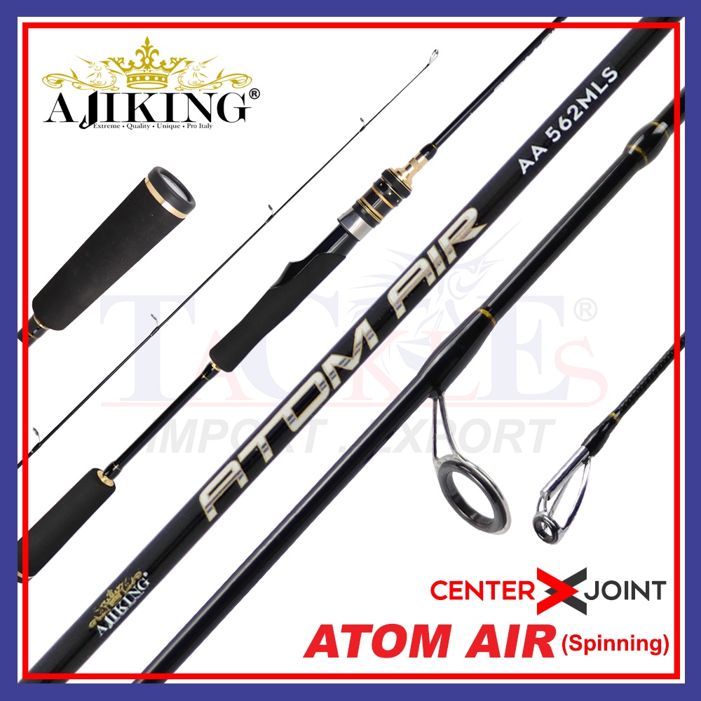 Ajiking Atom Air Joran Pancing Spinning 5'6-7'0kaki Fishing Rod ...