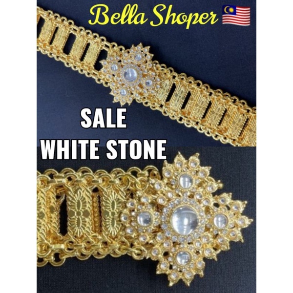 Tali Pinggang Baju Kebaya Pengantin Belt Besi Metal Gold Silver ...