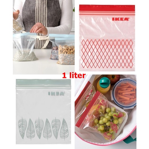 🌟HOT SALE🌟 READY STOCK Sweden Ikea Resealable Double Zip Lock Ziplock ...