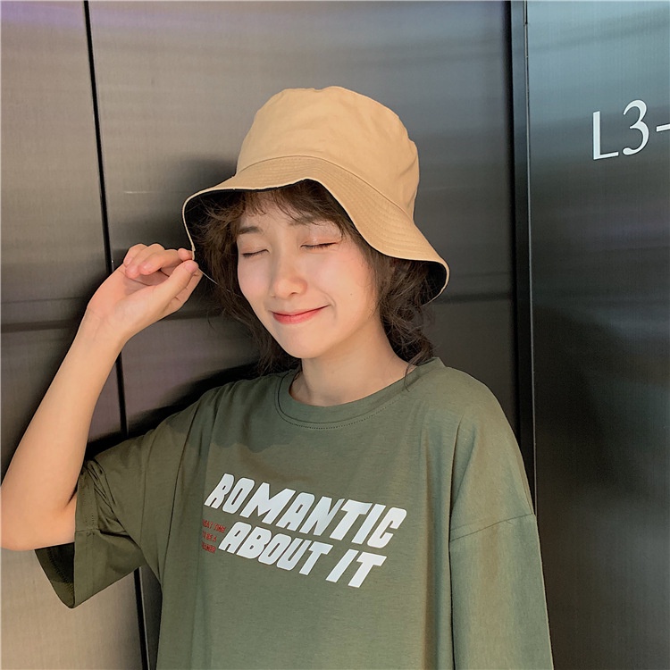 Double Sided Flipped Cap Bucket Hat Unisex Women Men Fashion Bob Caps ...