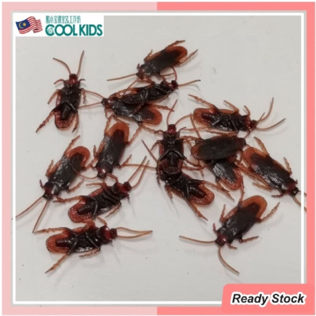 🎁READY STOCK🎁2 pcs Cockroach Toy Lipas Getah Lipas Mainan Rubber Soft ...