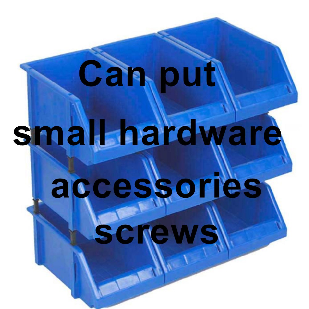 TRENY Stackable Plastic Small Parts Container Box Screw Storage Bin ...