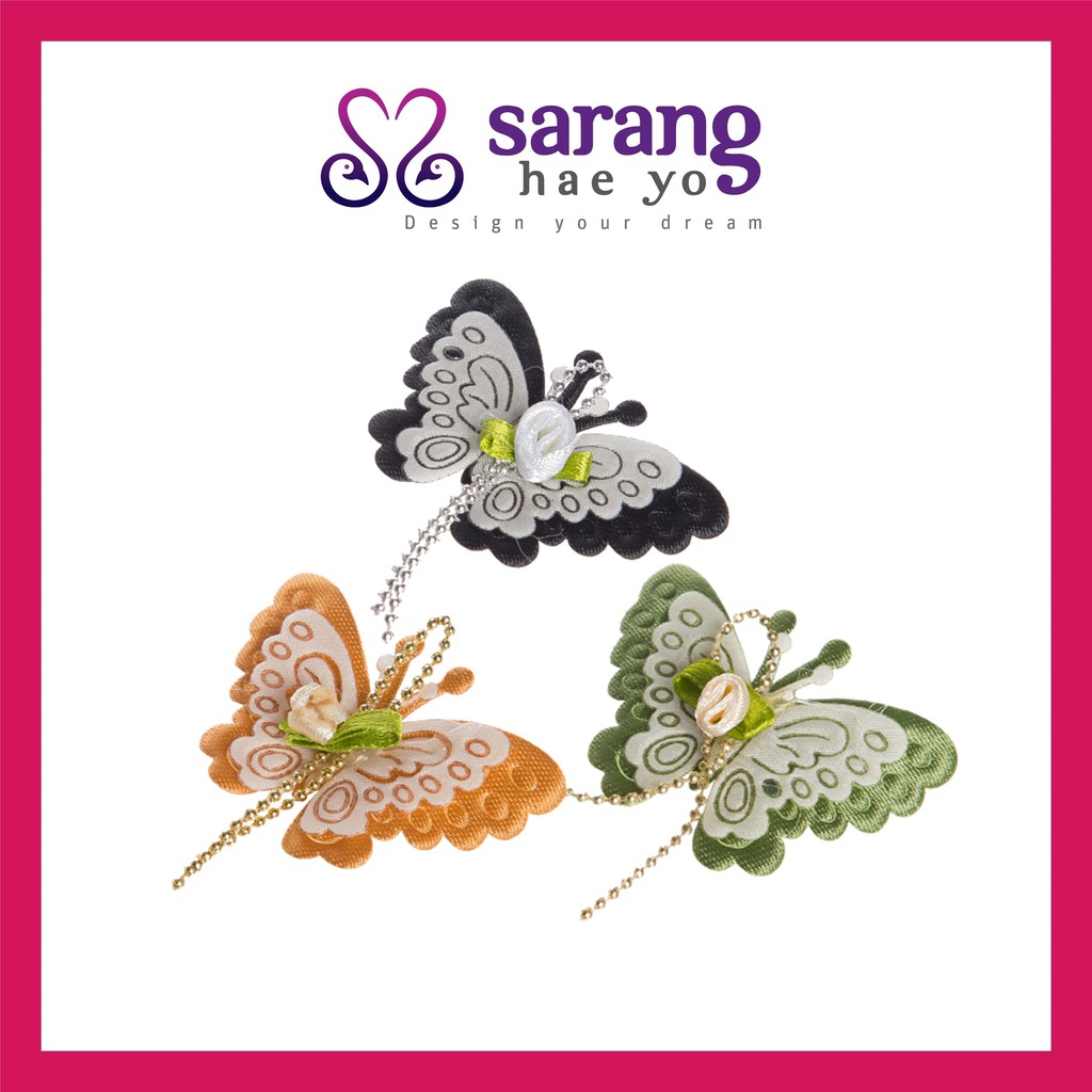10 PCS SMALL RIBBON BUTTERFLY / REBEN / RIBBON SIAP / HAND MADE / BUNGA ...