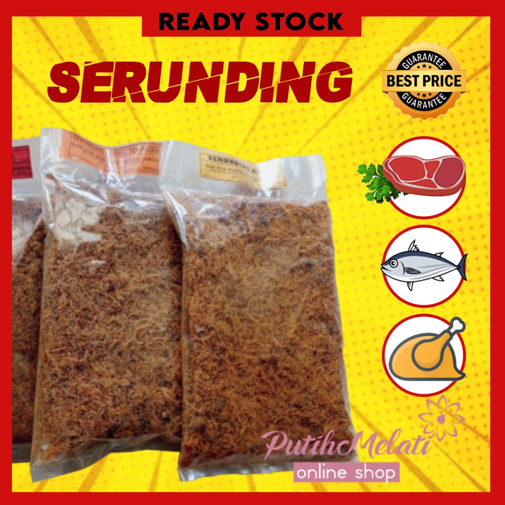 500g SERUNDING ORIGINAL WAN SABARIAH KELANTAN Sedap Perasa Ikan Ayam ...