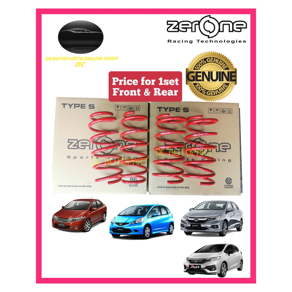 ZERONE TYPE S HONDA CITY TMO T9A GM6 /JAZZ TFO T5A GE GK SPORT SPRING ...