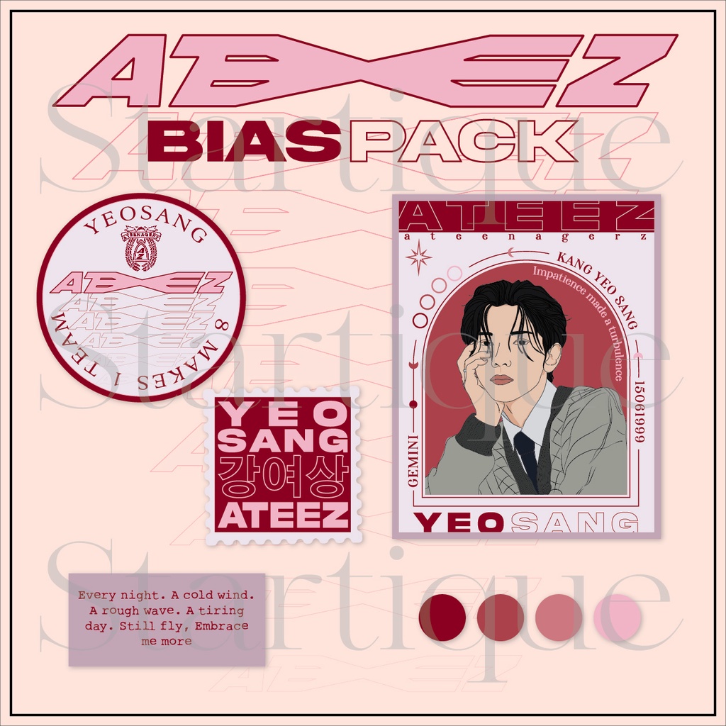 ATEEZ BIAS STICKER PACK | Shopee Malaysia