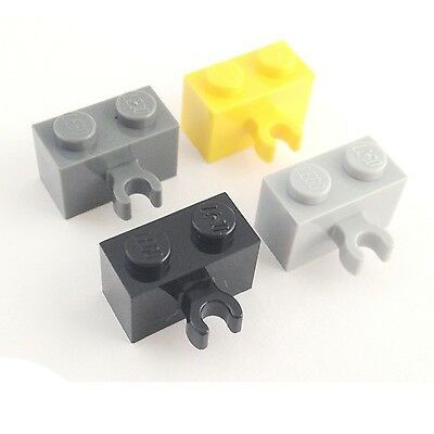 Lego Brick 1 x 2 with Vertical Grip / Lego Part 30237b: Brick, Modified ...