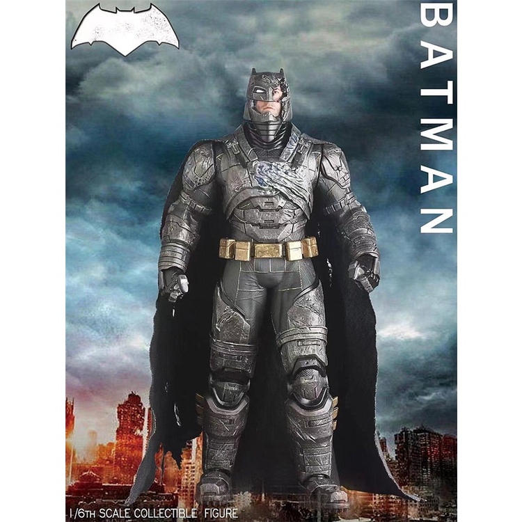 Team Of Prototyping DC 1/6 Armored Batman Battle Damaged PVC Figure BVS ...