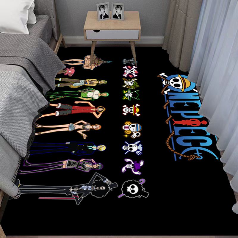 Floor Mat One Piece Home Carpet Anime Character Room Bedroom Bedside ...